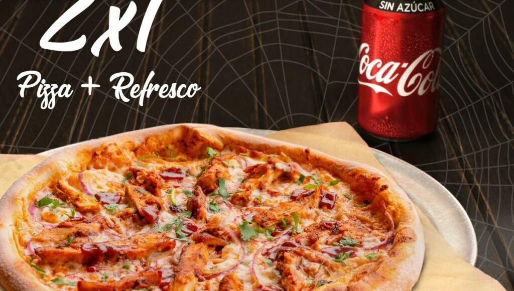 2x1 en pizza y refresco durante todo octubre en California Pizza ...